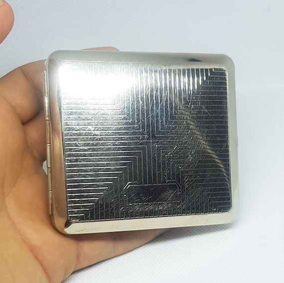 Elegant Vintage Cigarette Tobacco Case - unique gift … - Gem