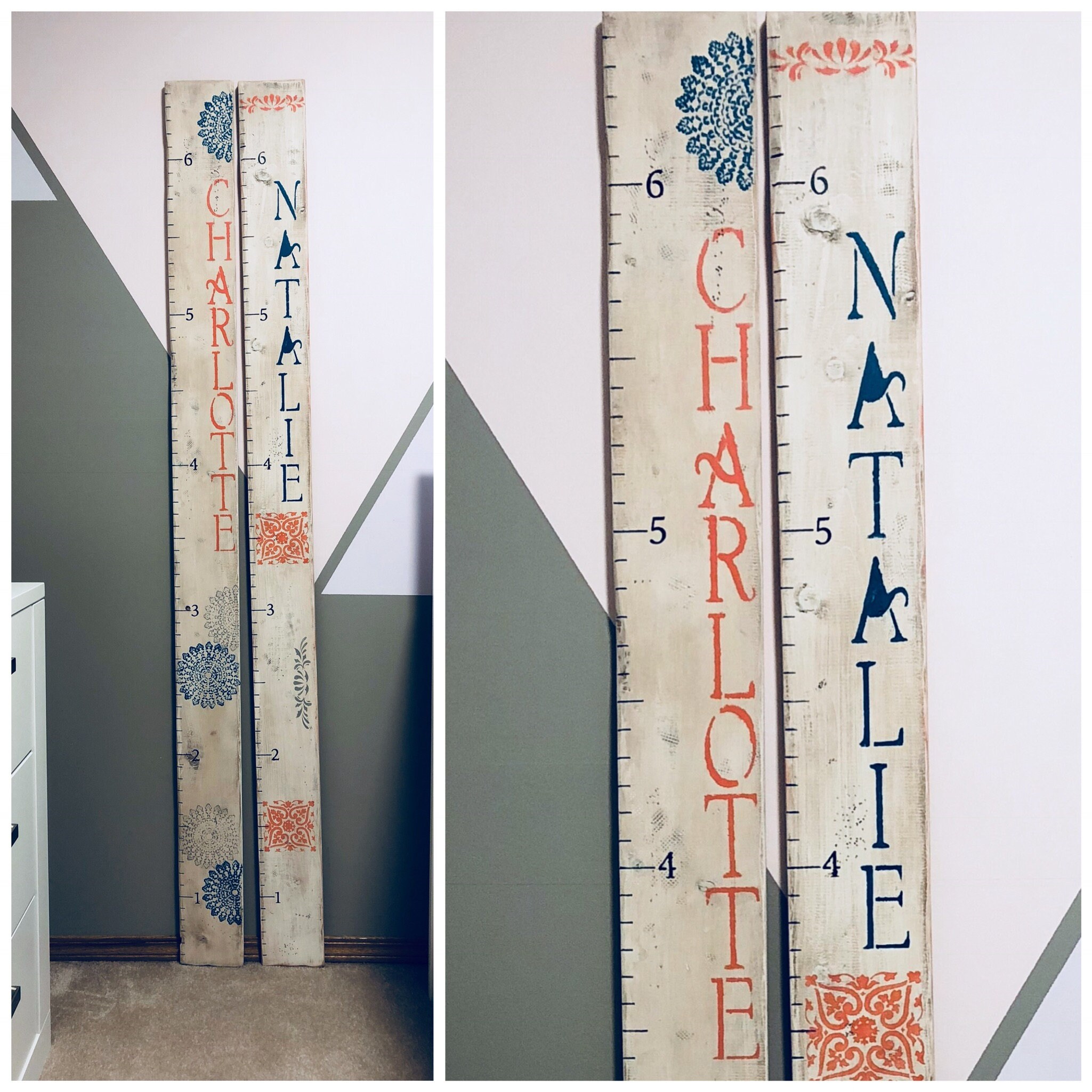 Growth Ruler, Wood Growth Chart, Wood Ruler, Nursery Growth Board - Etsy