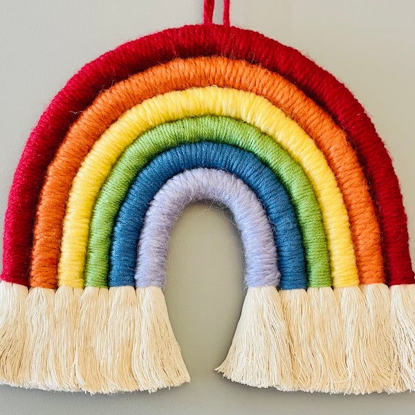 Rainbow Macrame - Etsy