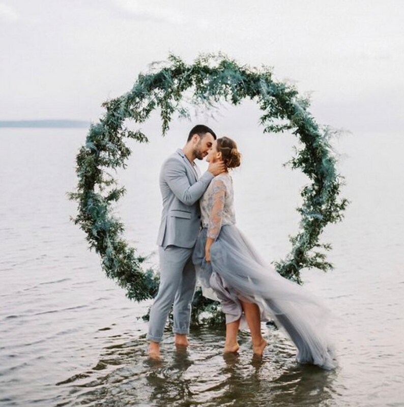 Circle Arch Metal Backdrop Arch Black Party Backdrop Stand - Etsy