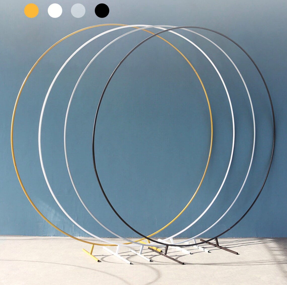 Circle Arch Metal Backdrop Arch Black Party Backdrop Stand - Etsy