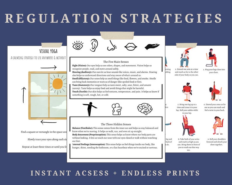 Regulation Supports, Sensory Supports for Kids, Regulation Activities ...