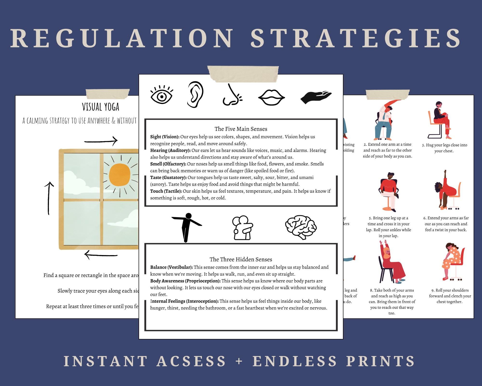 Regulation Supports, Sensory Supports for Kids, Regulation Activities ...