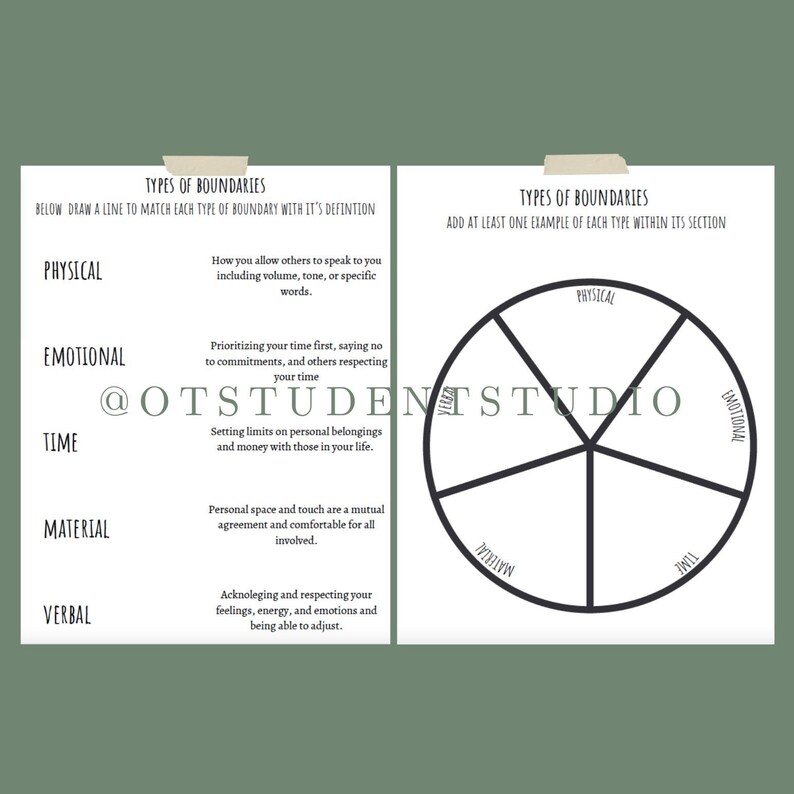 Healthy Boundaries Activity, Setting Boundaries, Setting Boundaries ...