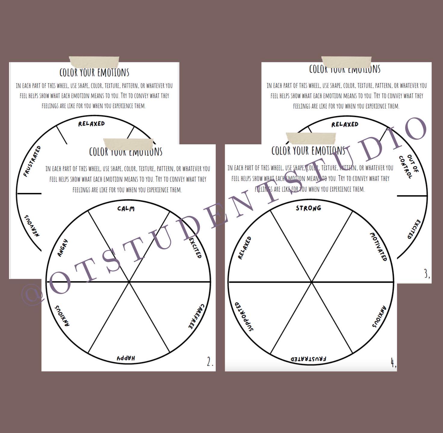 Understanding Emotions Activity, Emotion Wheel for Kids, Teaching ...