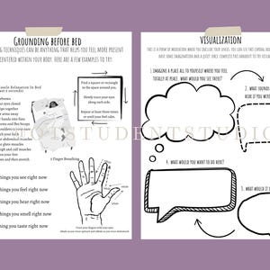 Sleep Hygiene Handout: Healthy Night Routine, Coping Skills (printable ...