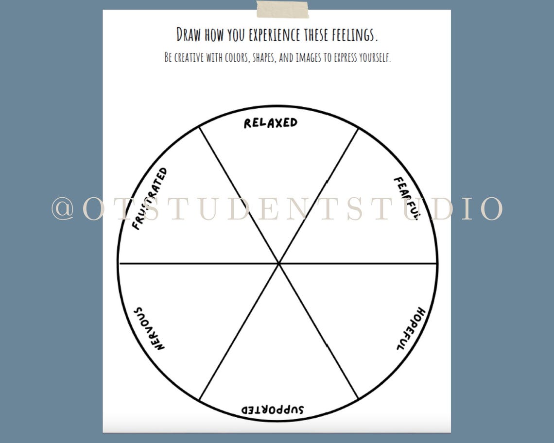 Understand Emotions Worksheet, Mental Health Handouts, Therapy ...