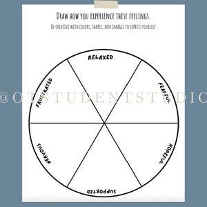 Understand Emotions Worksheet: Mental Health, Therapy (digital Download ...