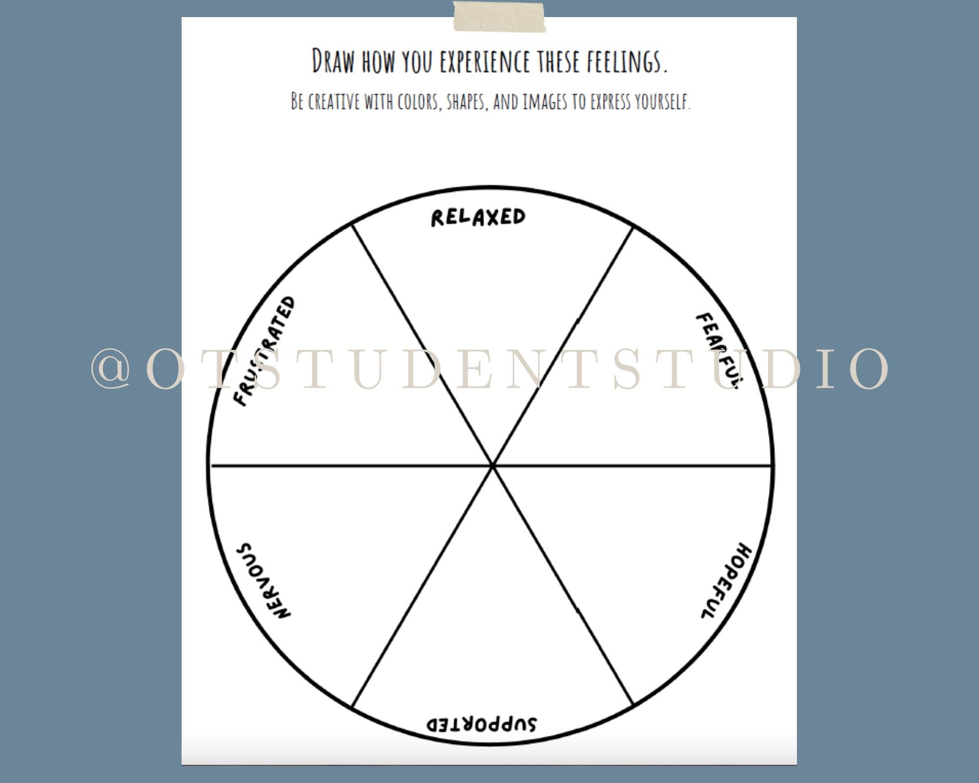 Understand Emotions Worksheet: Mental Health, Therapy (digital Download ...