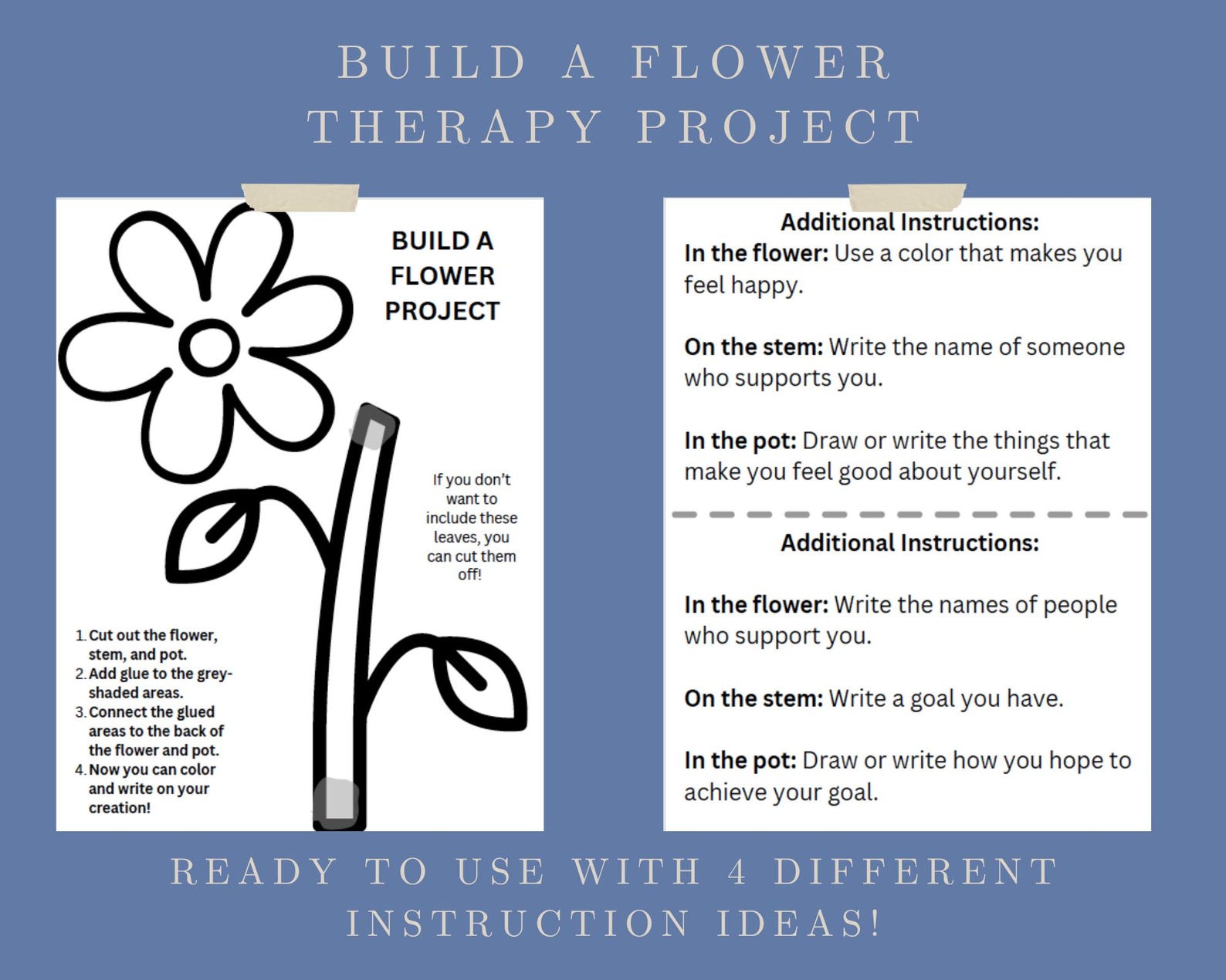 Build A Flower Activity, Therapy Ideas for Kids, Activities for Kids ...