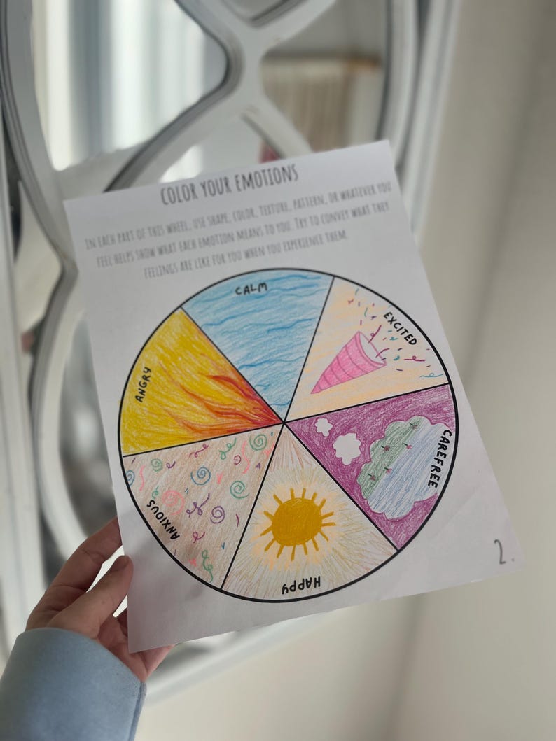 Understanding Emotions Activity, Emotion Wheel for Kids, Teaching ...