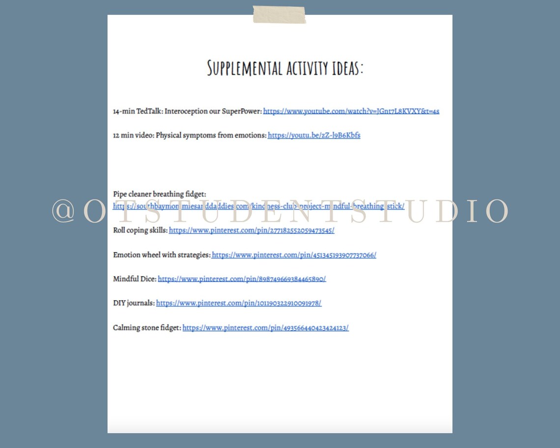 Understand Emotions Worksheet: Mental Health, Therapy (digital Download ...