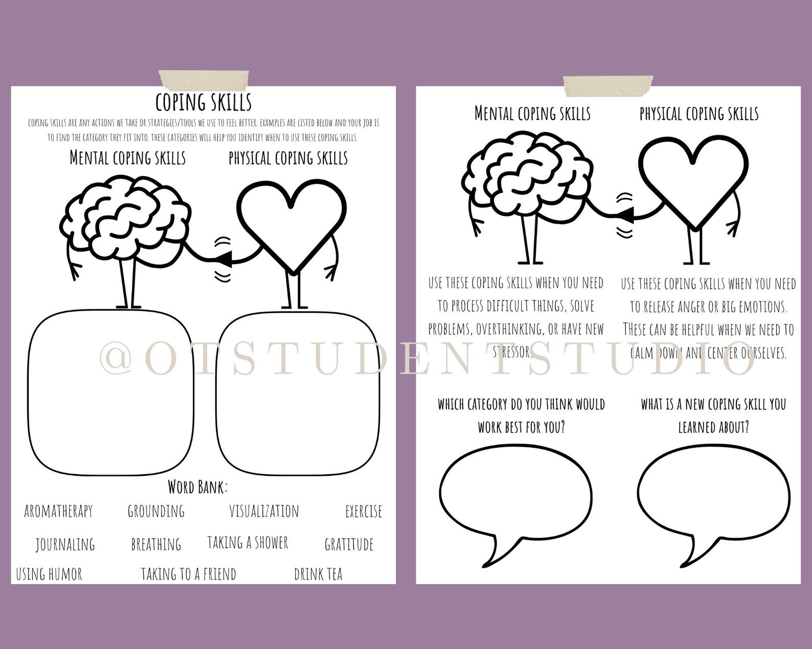 Sleep Hygiene Handout: Healthy Night Routine, Coping Skills (printable ...