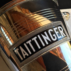 Vintage French TAITTINGER Chromed With ENAMEL Labels, 1950s Champagne ...