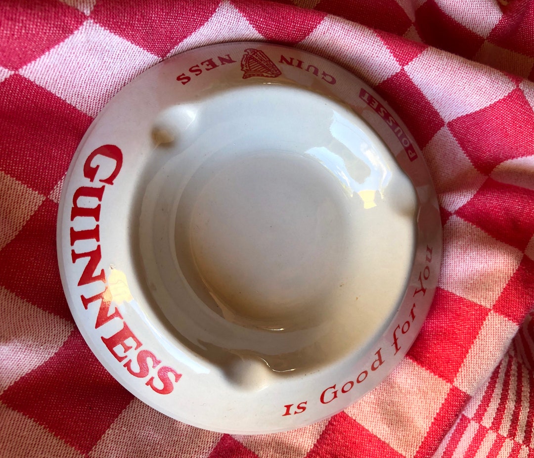 1980s Ceramic GUINNESS CIGAR Ash Tray, Ashtray. Gien France Made. Bar ...