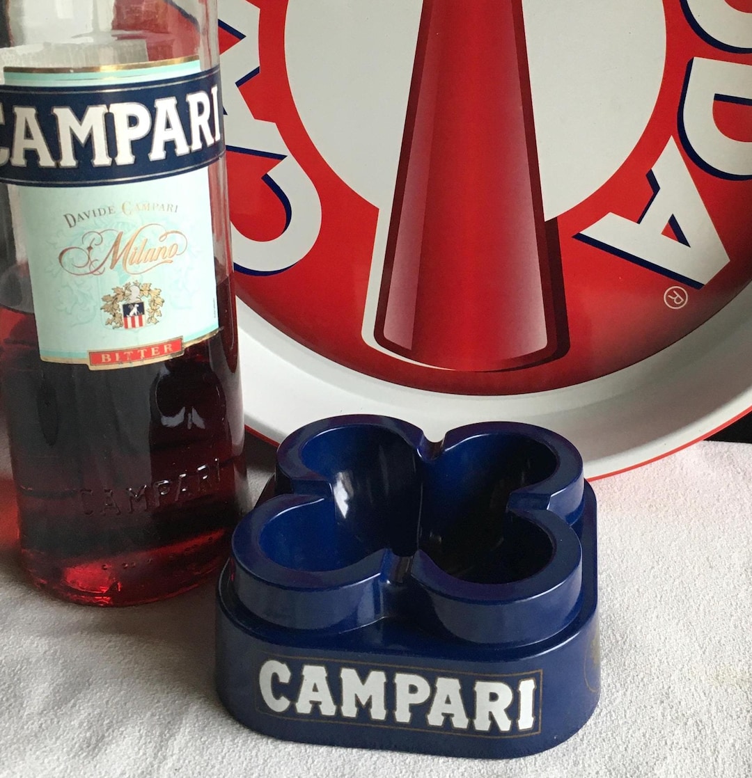 Vintage FRENCH “CAMPARI” Ashtray / Ash Tray. 1980’s Thun Design. Bar ...