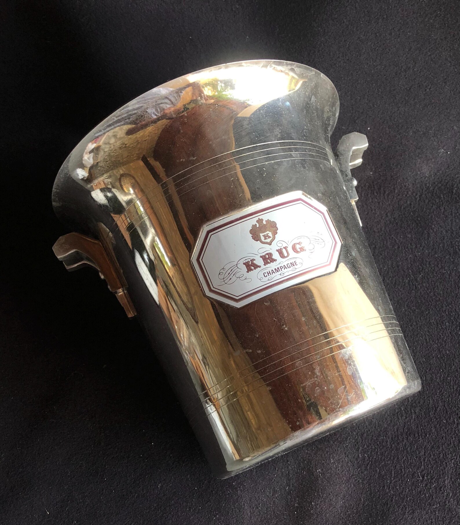 Vintage KRUG Champagne Cooler, Ice Bucket, Made in France. Chromed ...