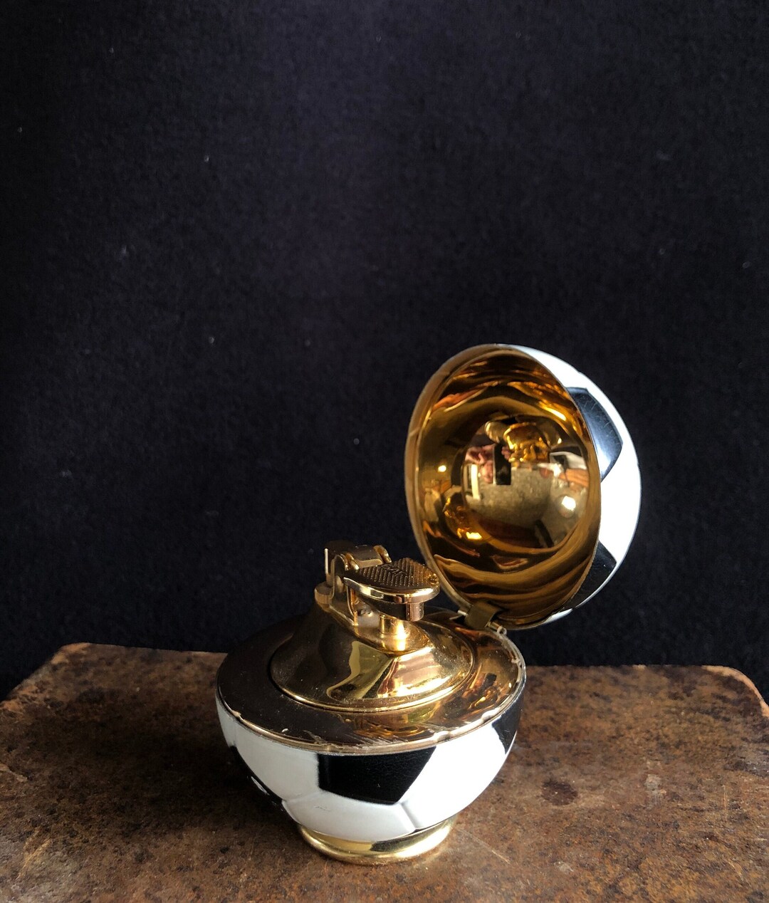 1960s Table Lighter in Shape of FOOTBALL, or SOCCER Ball. Vintage ...