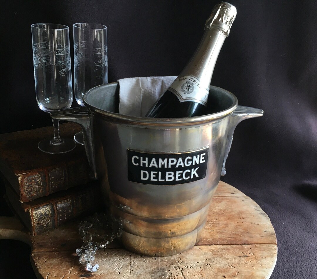 Antique 1930’s French ART DECO “DELBECK” Champagne, Ice Bucket, Made in ...