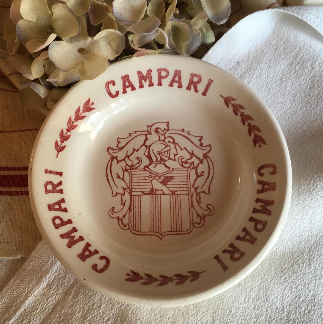 Vintage Italian CAMPARI Pin Dish, Ring Dish, Vide Poche. 1980’s. GIEN ...