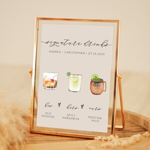 Rustic Digital Wedding Sign Bundle Minimalist Wedding Decor Printable ...