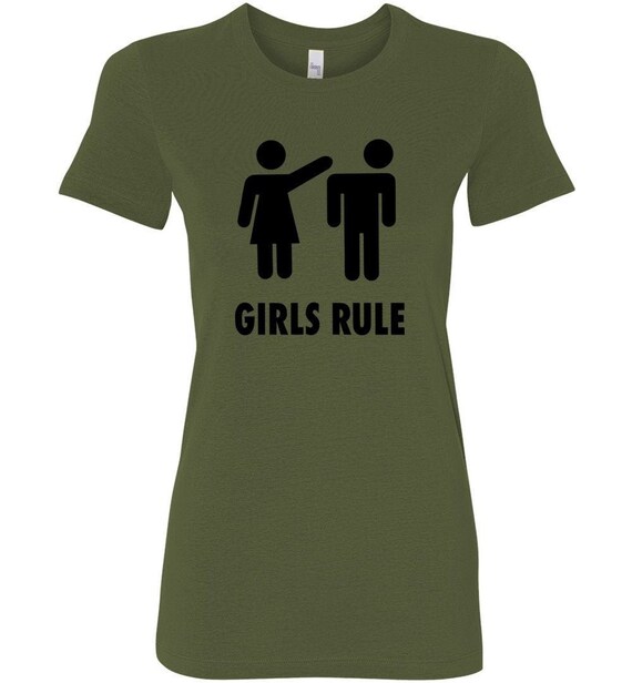 Girls Rule Women's T-Shirt | Etsy