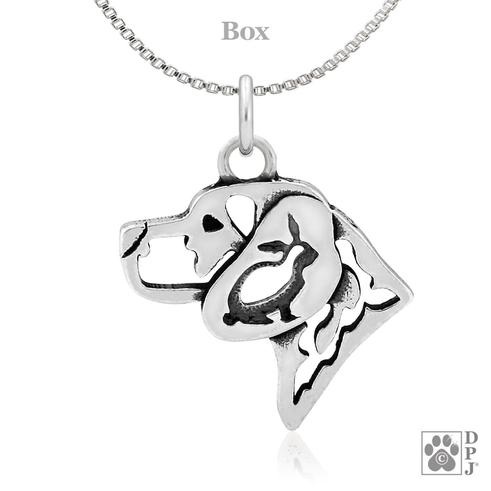 Beagle Pendant Necklace in Sterling Silver Head - Etsy