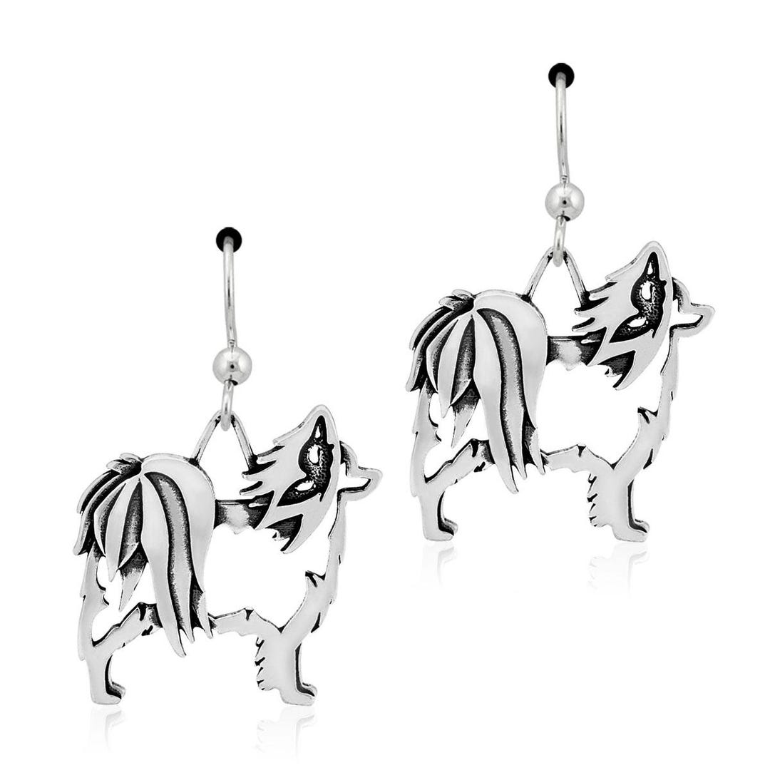 Sterling Silver Papillon Earrings - Etsy