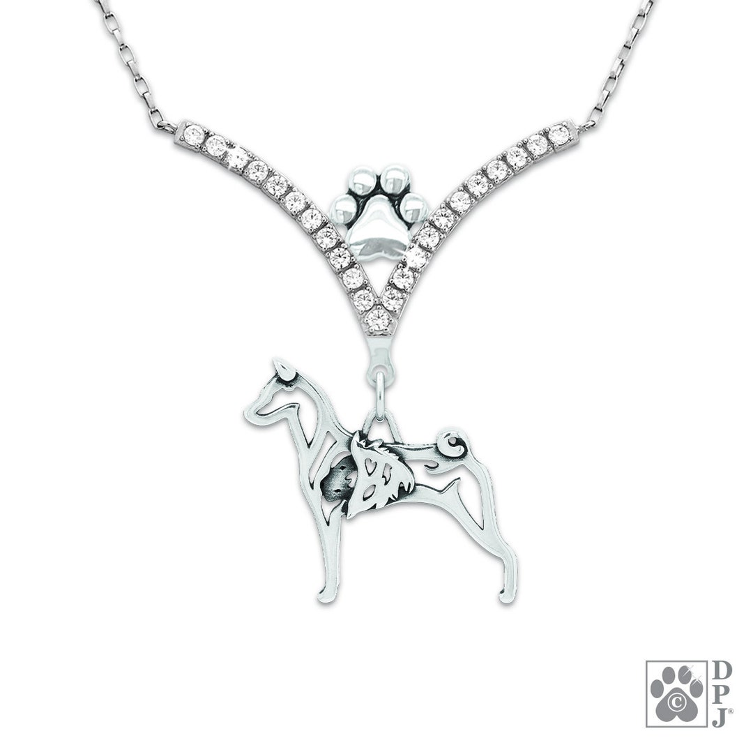 VIP Basenji W/lion CZ Necklace, Body - Etsy