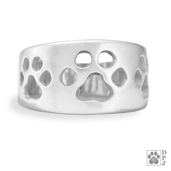 Paw Print Ring - Etsy