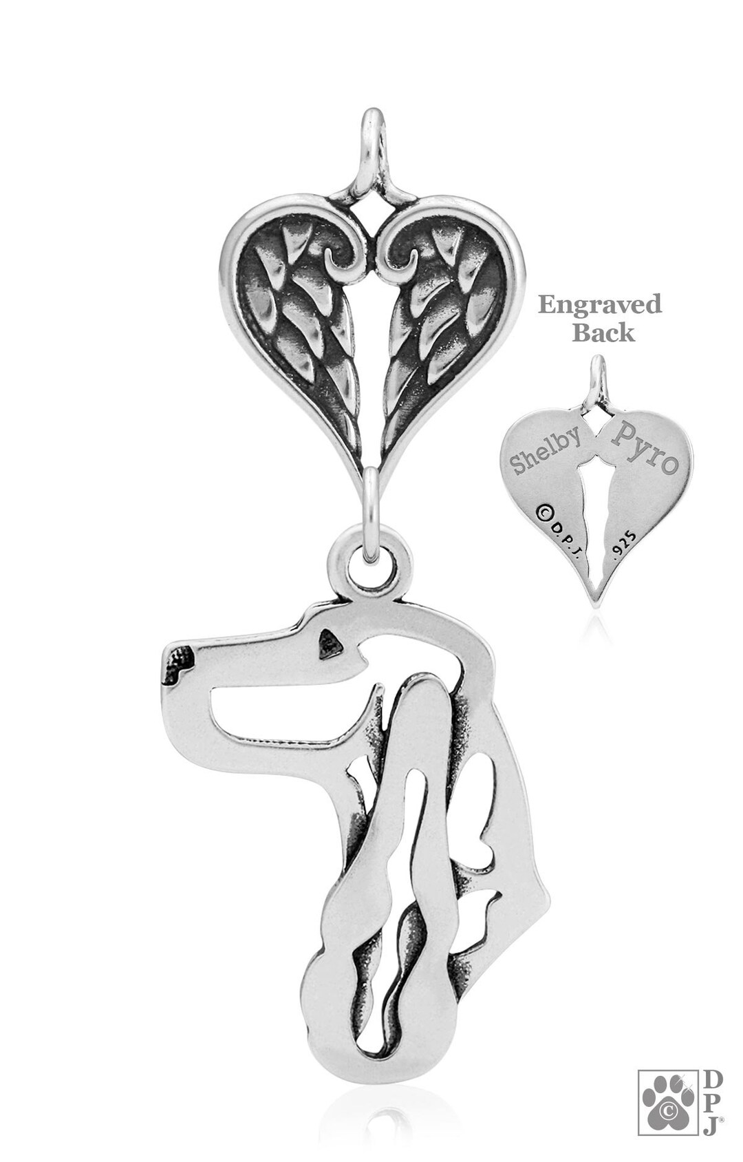 Personalized English Cocker Spaniel Angel Necklace - Etsy