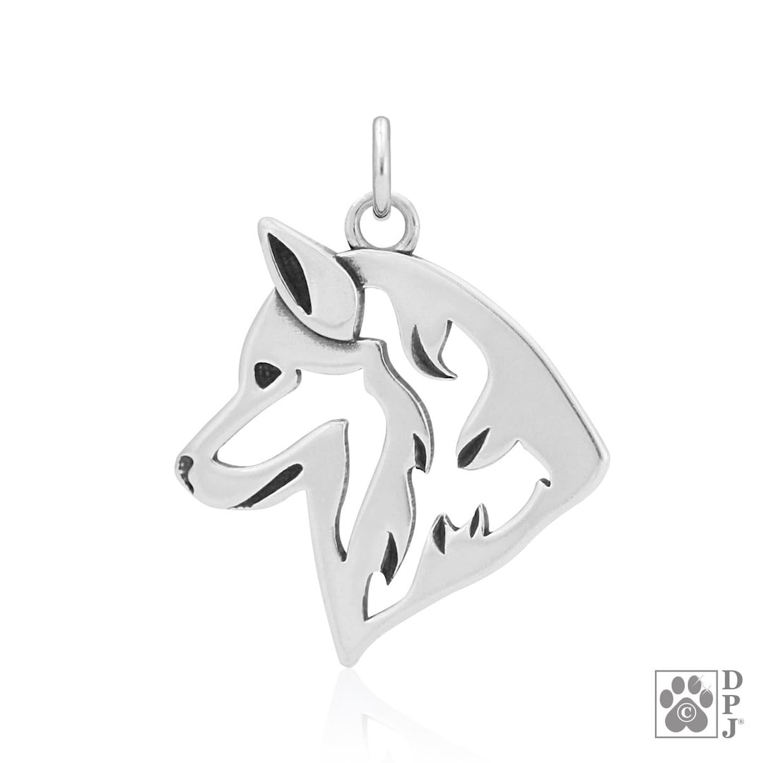 Siberian Husky Necklace in Sterling Silver - Etsy