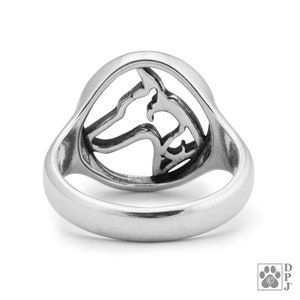 Doberman Pinscher Ring Jewelry and Gifts in Sterling Silver - Etsy