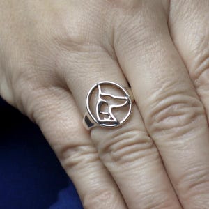 Sterling Silver Doberman Pinscher Ring - Etsy