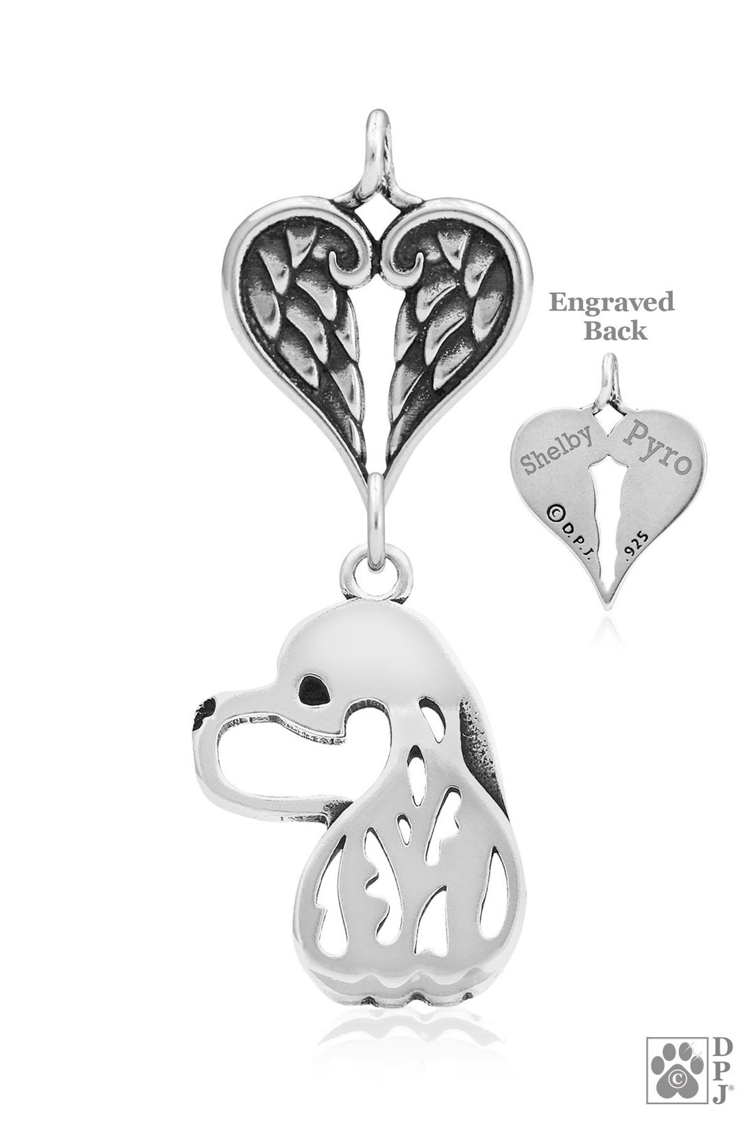 Personalized Cocker Spaniel Angel Necklace - Etsy