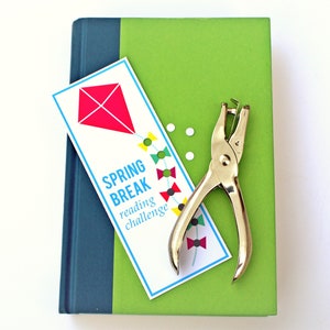 Spring Break Reading Challenge Bookmarks - Etsy