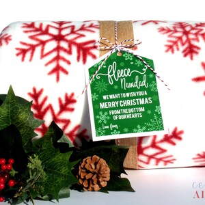 Fleece Navidad Printable Gift Tag - Etsy