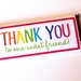 Thank You Printable Candy Bar Wrappers (set of 8 Colors) - Etsy