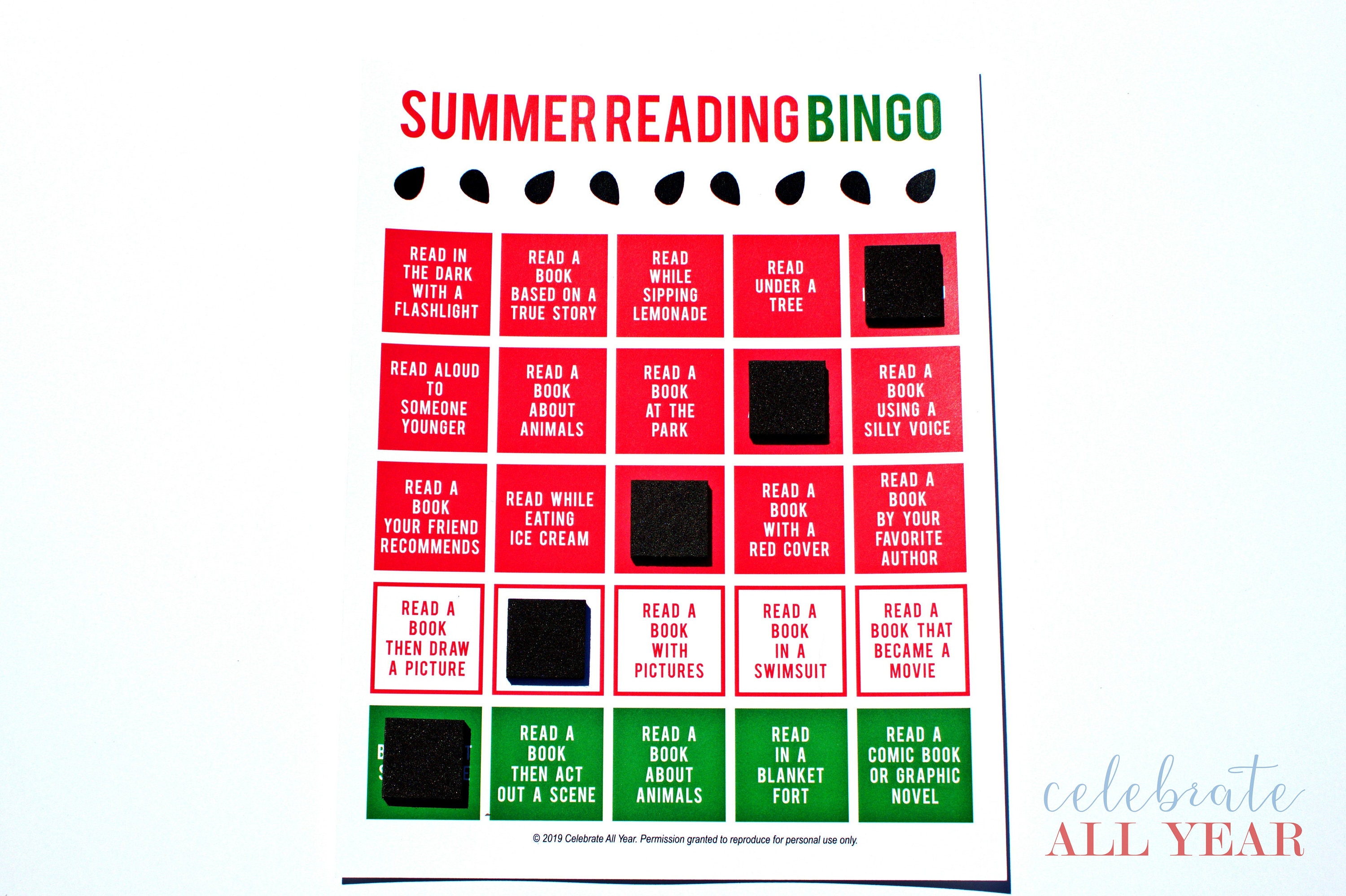 Summer Reading Bingo Printable - Etsy