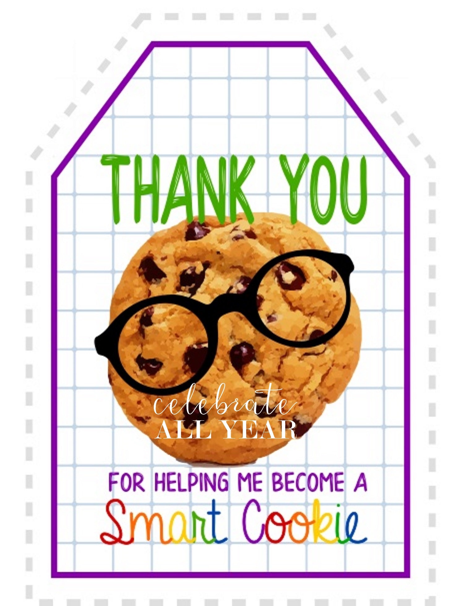 Smart Cookie Teacher Appreciation Tags - Etsy