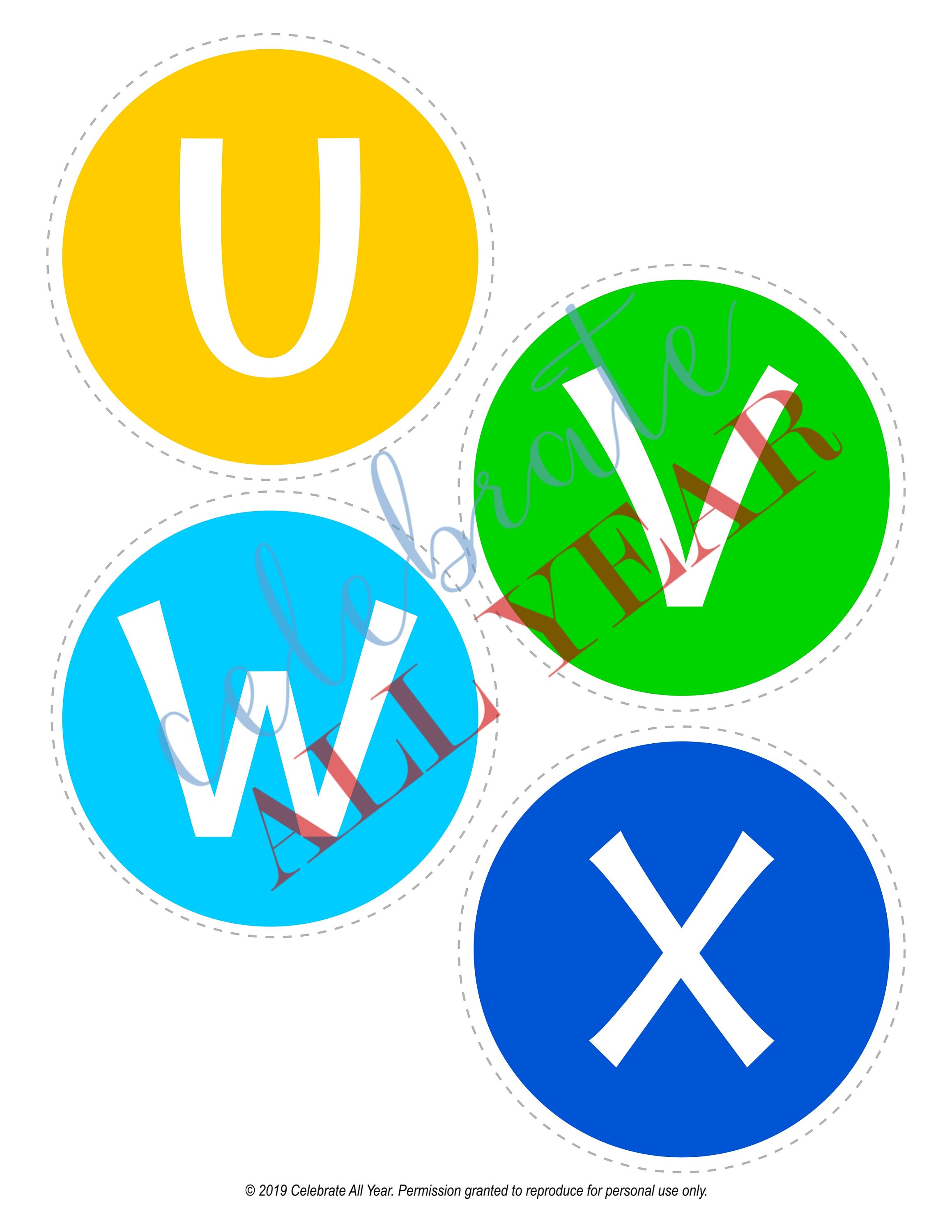 Printable Classroom Alphabet Banner | Etsy