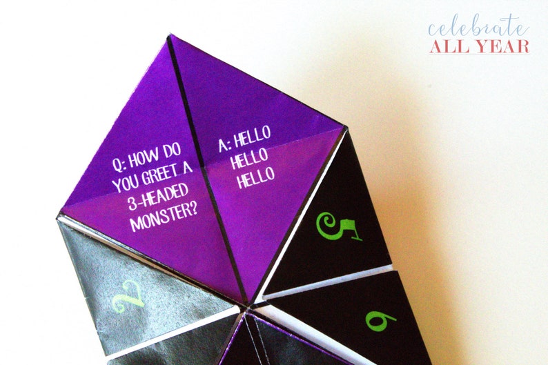 Halloween Cootie Catcher - Etsy