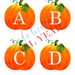 Printable Pumpkin Alphabet Set - Etsy