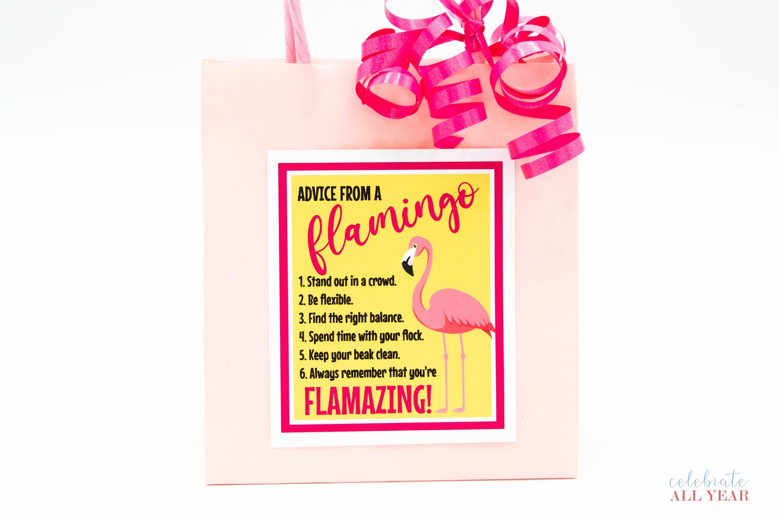Flamingo Gift Tags - Etsy