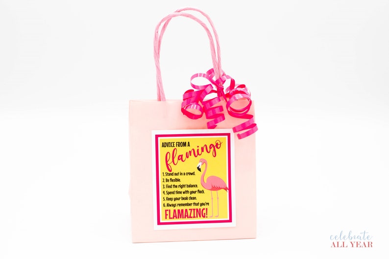 Flamingo Gift Tags - Etsy