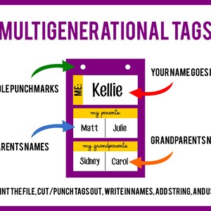 Family Reunion Games and Name Tags - Etsy