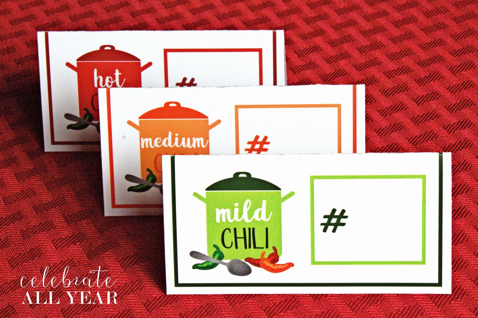 Chili Cook off Printable Kit - Etsy