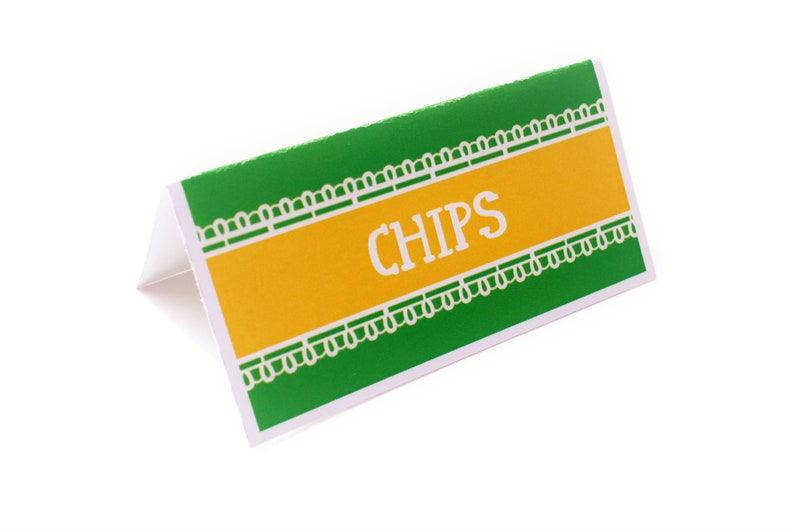 Taco Bar Labels set of 24 - Etsy