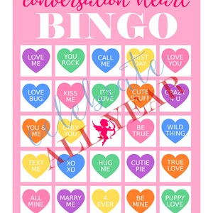 Valentine's Day Bingo - Etsy