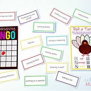 Thanksgiving Games Set - Etsy